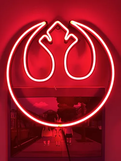 Star Wars Rebellion logo neon sign by thingspatprinted - MakerWorld