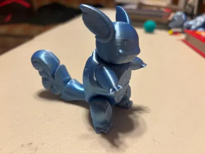 Wartortle - Pokémon Flexível e Articulado por IXPatch MakerWorld: Baixe modelos 3D gratuitos