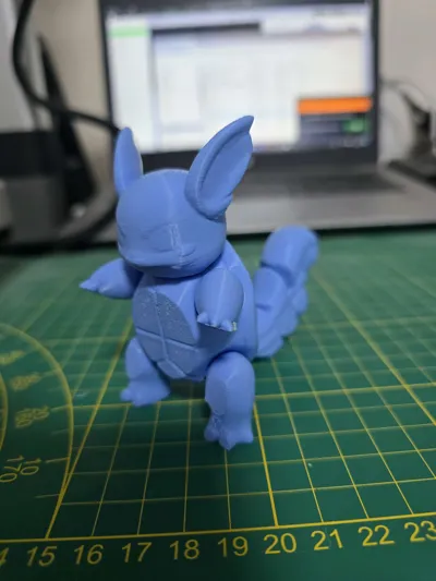 Wartortle - Pokémon Flexível e Articulado por IXPatch MakerWorld: Baixe modelos 3D gratuitos