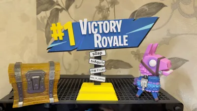 Fortnite Trophy #1 Victory Royale - Free 3D Print Model - MakerWorld