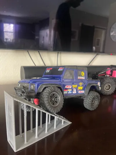 SCX 24 & 1/18 scale flex mega ramp w/ scale - Free 3D Print Model ...