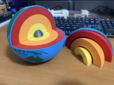 Interactive Earth Model with Layers by Franken 3DMakerWorld: Download ...