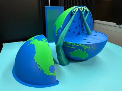 Interactive Earth Model with Layers - Free 3D Print Model - MakerWorld