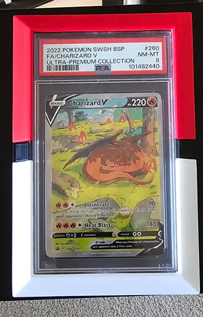 Pokeball PSA Wall Mount Graded Card Display Holder by ...