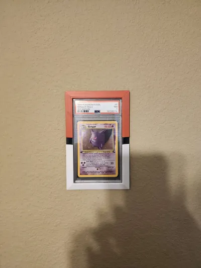 Pokeball PSA Wall Mount Graded Card Display Holder - Free 3D Print ...