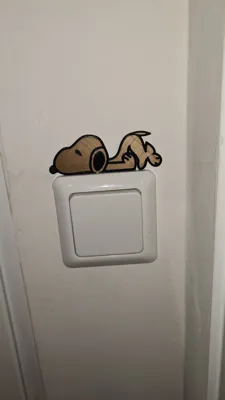 Snoopy light switch design by Ladamtla - MakerWorld
