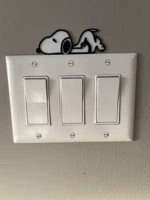 Snoopy light switch design by Ladamtla - MakerWorld