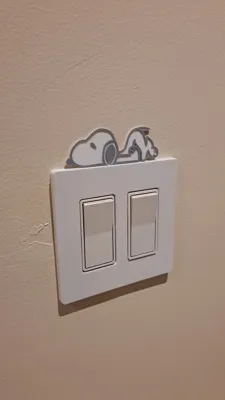 Snoopy light switch design by Ladamtla - MakerWorld