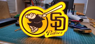San Diego Padres Lightbox by SCprintdustries - MakerWorld