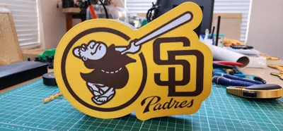 San Diego Padres Lightbox by SCprintdustries - MakerWorld