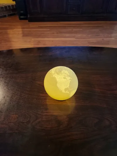 Earth Lithophane Globe for tealights by UniversalMaker MakerWorld ...
