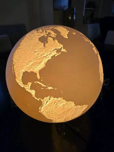 Earth Lithophane Globe for tealights by UniversalMaker MakerWorld ...