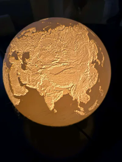 Earth Lithophane Globe for tealights by UniversalMaker MakerWorld ...