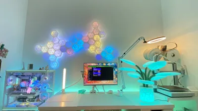 FLORA - Lámpara de hojas LED por MK Expert MakerWorld: Descarga Modelos 3D Gratuitos