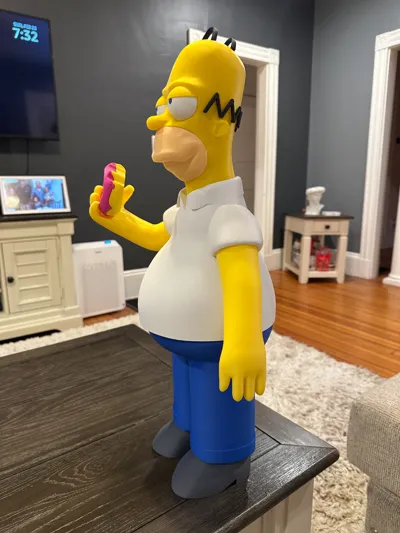 Homer Simpson - Multi-Part by Playco3D MakerWorld: Download Free 3D Models