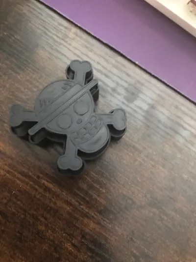 One Piece Luffy Flag Fidget Clicker - Free 3D Print Model - MakerWorld