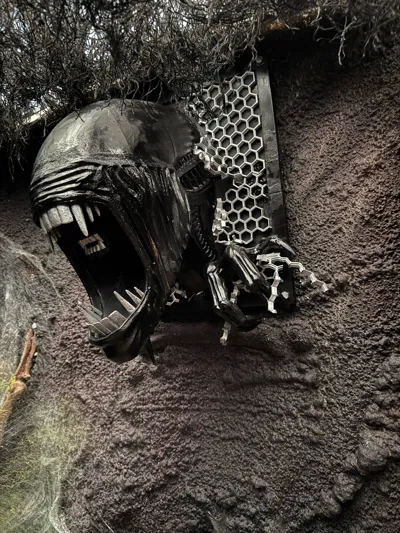 Alien Xenomorph Air Vent Wall Decoration - Free 3D Print Model - MakerWorld