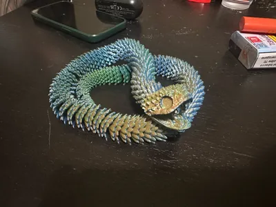 Fanged, Articulated Jaw, Realistic Snake by 光LIGHT MakerWorld: Download ...