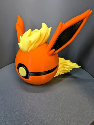 Flareon Ball - Pokemon - Pokeball Functional by Torikami MakerWorld ...