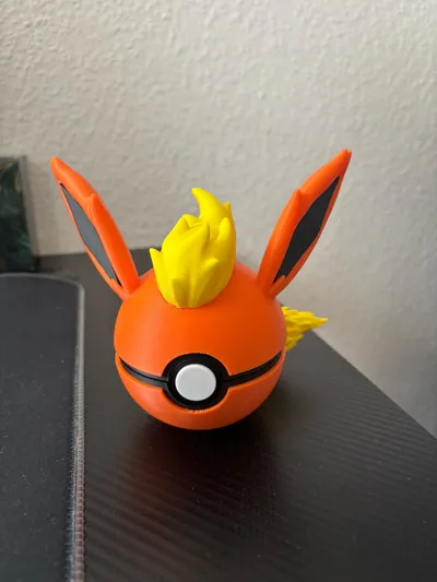 Flareon Ball - Pokemon - Pokeball Functional by Torikami MakerWorld ...