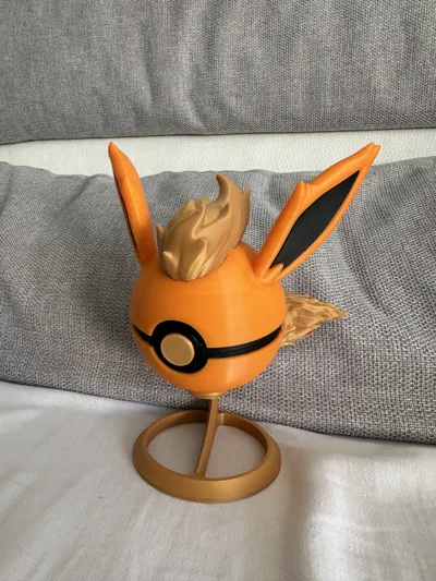 Flareon Ball - Pokemon - Pokeball Functional by Torikami MakerWorld ...