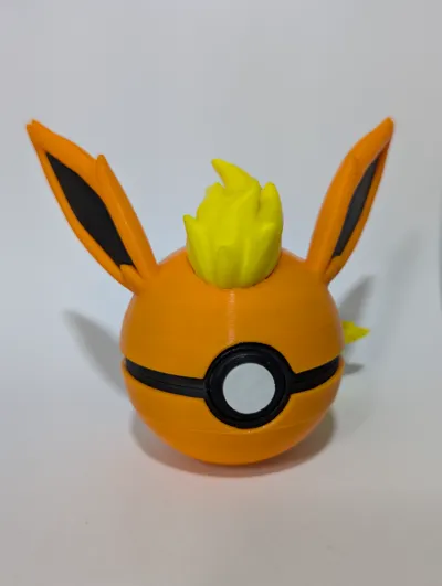 Flareon Ball - Pokemon - Pokeball Functional by Torikami MakerWorld ...
