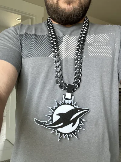 Miami Dolphins Chain by WaldenWP MakerWorld: Download Free 3D Models