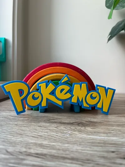 Pokemon logo - Free 3D Print Model - MakerWorld