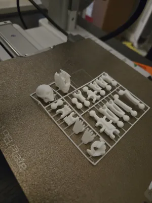 posable skeleton 13 on a kit card Remixed by Neptune MakerWorld: Download Free 3D Models