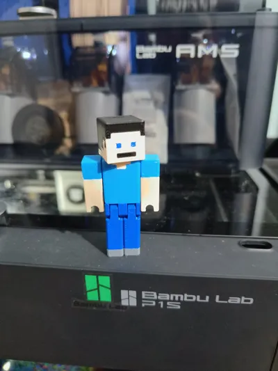 Minecraft Steve Articulated by kirimbaMakerWorld: Download Free 3D Models