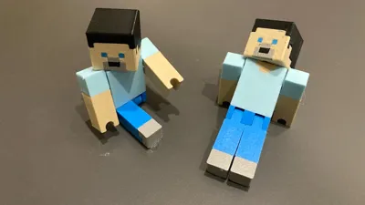 Minecraft Steve Articulated by kirimba MakerWorld: Download Free 3D Models