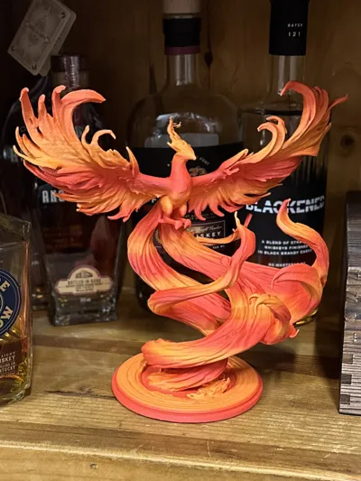 Phoenix statue - Free 3D Print Model - MakerWorld
