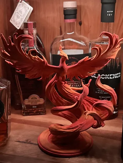 Phoenix statue - Free 3D Print Model - MakerWorld