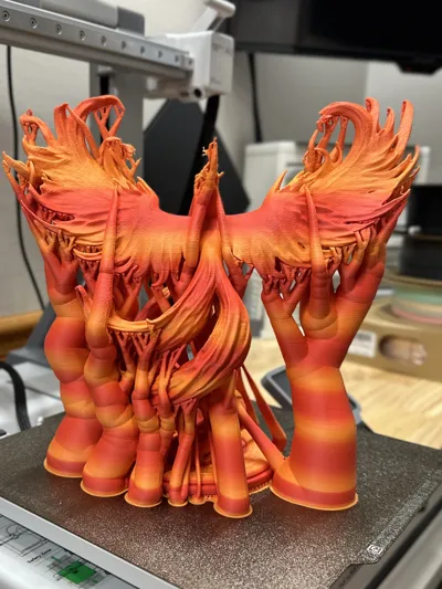 Phoenix statue - Free 3D Print Model - MakerWorld