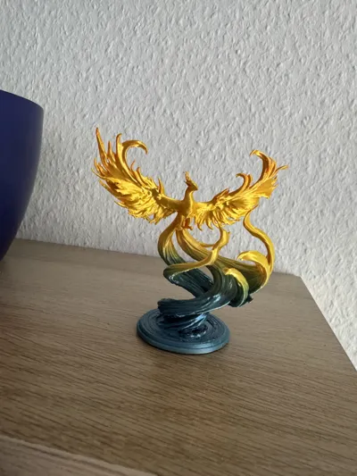 Phoenix statue - Free 3D Print Model - MakerWorld