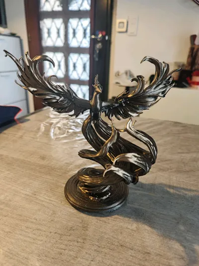Phoenix statue - Free 3D Print Model - MakerWorld