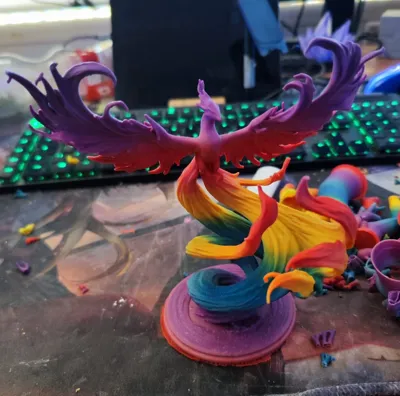 Phoenix statue - Free 3D Print Model - MakerWorld