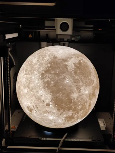 SVS NASA Moon Globe ADAPTOR for IKEA Fado Lamp. by Fredrik88 - MakerWorld