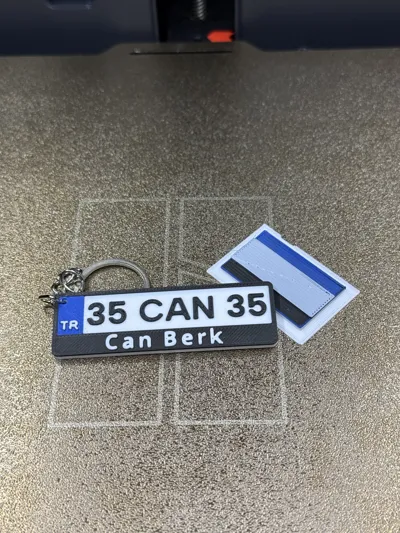 Personalized License Plate Keychain by Plus3dLab MakerWorld: Download ...