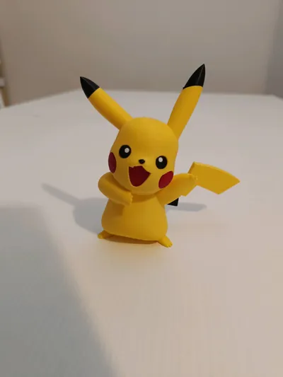 Modelo Pokémon Pikachu; No se necesita AMS - Impresión dividida por ABC3D Models MakerWorld ...