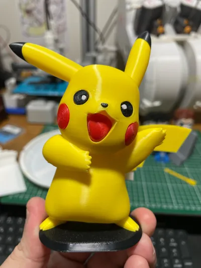 Pikachu Pokemon Model; No AMS Needed - Split Print - Free 3D Print ...