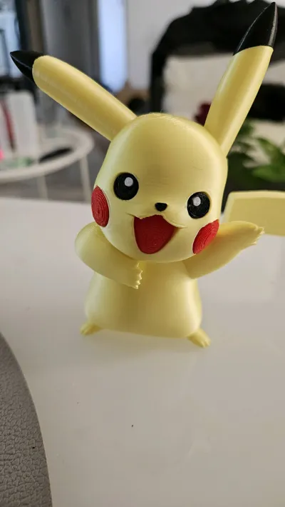 Pikachu Pokemon Model; No AMS Needed - Split Print by Nostalgic 3D ...