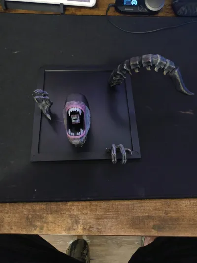 Ceiling Xenomorph altered for Bambu Remixed by Angry Mammoth MakerWorld ...