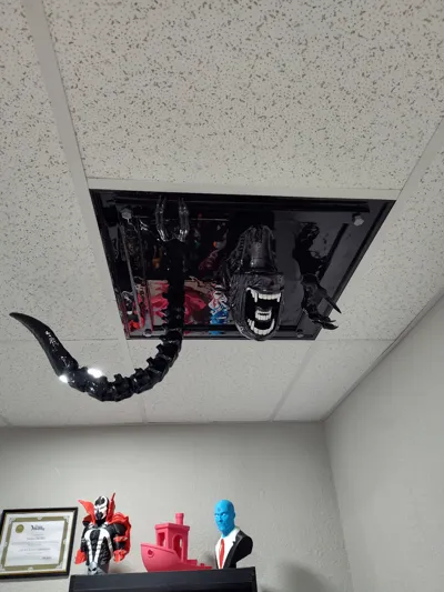 Ceiling Xenomorph altered for Bambu Remixed by Angry Mammoth MakerWorld ...