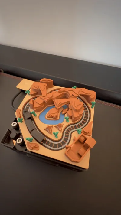 Mini Train - Canyon Diorama (Western) by BamBam Design - MakerWorld
