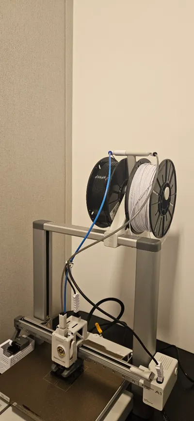 A1 Dual External Spool Holder (2025 Model) by HimAgain - MakerWorld