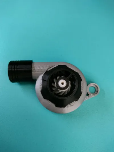 Turbine Keychain v3 - fully 3d printable no glue by StatusSymbol ...