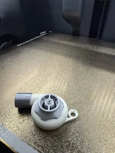 Turbine Keychain v3 - fully 3d printable no glue by StatusSymbol ...