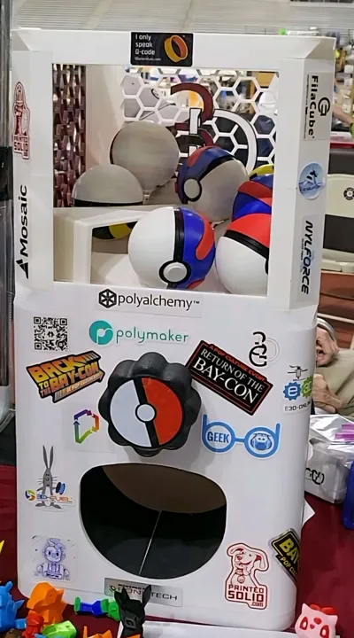 Gachapon Capsule Ball Vending Machine - Free 3D Print Model - MakerWorld