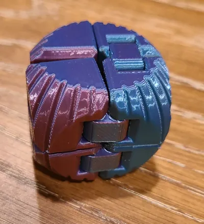 Round Infinity cube! Fidget print in place by Mr_Andre MakerWorld ...